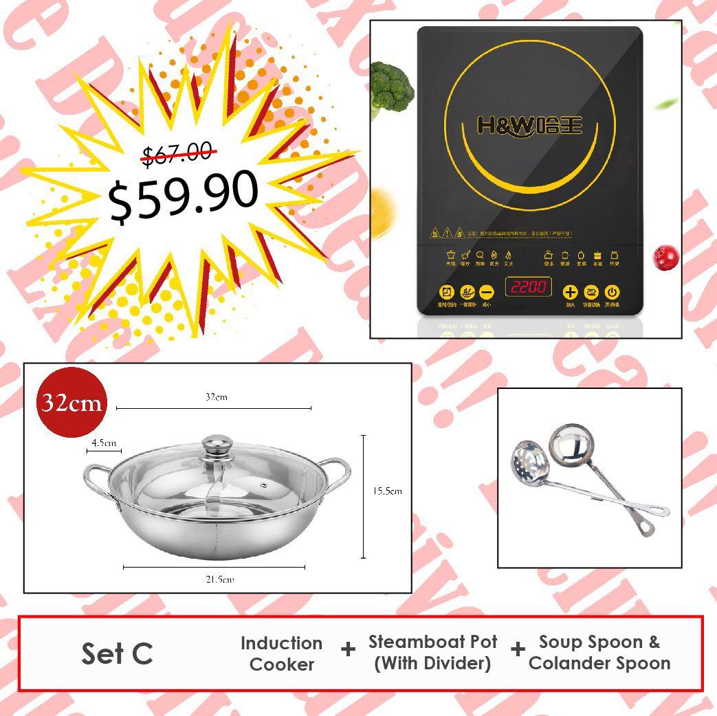 Steamboat Set C, TV & Home Appliances, Kitchen Appliances, BBQ, Grills ...