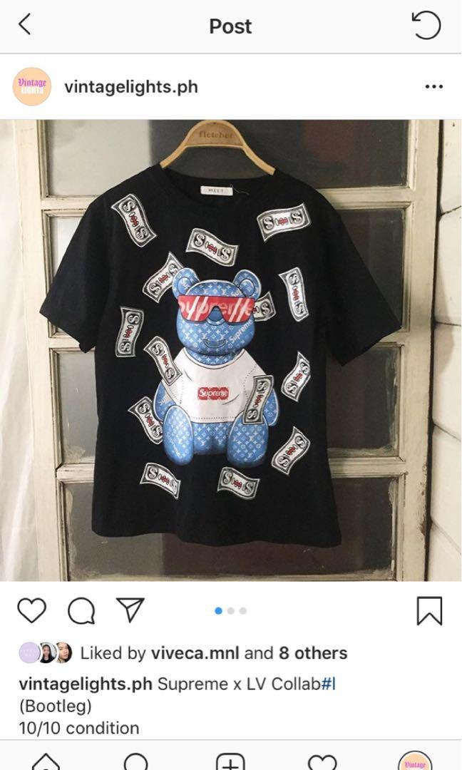 Supreme x LV Collab shirt, Women's Fashion, Tops, Shirts on Carousell