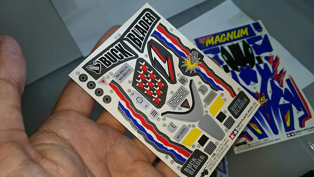 Tamiya Mini 4WD stickers decals, Hobbies & Toys, Toys & Games on Carousell