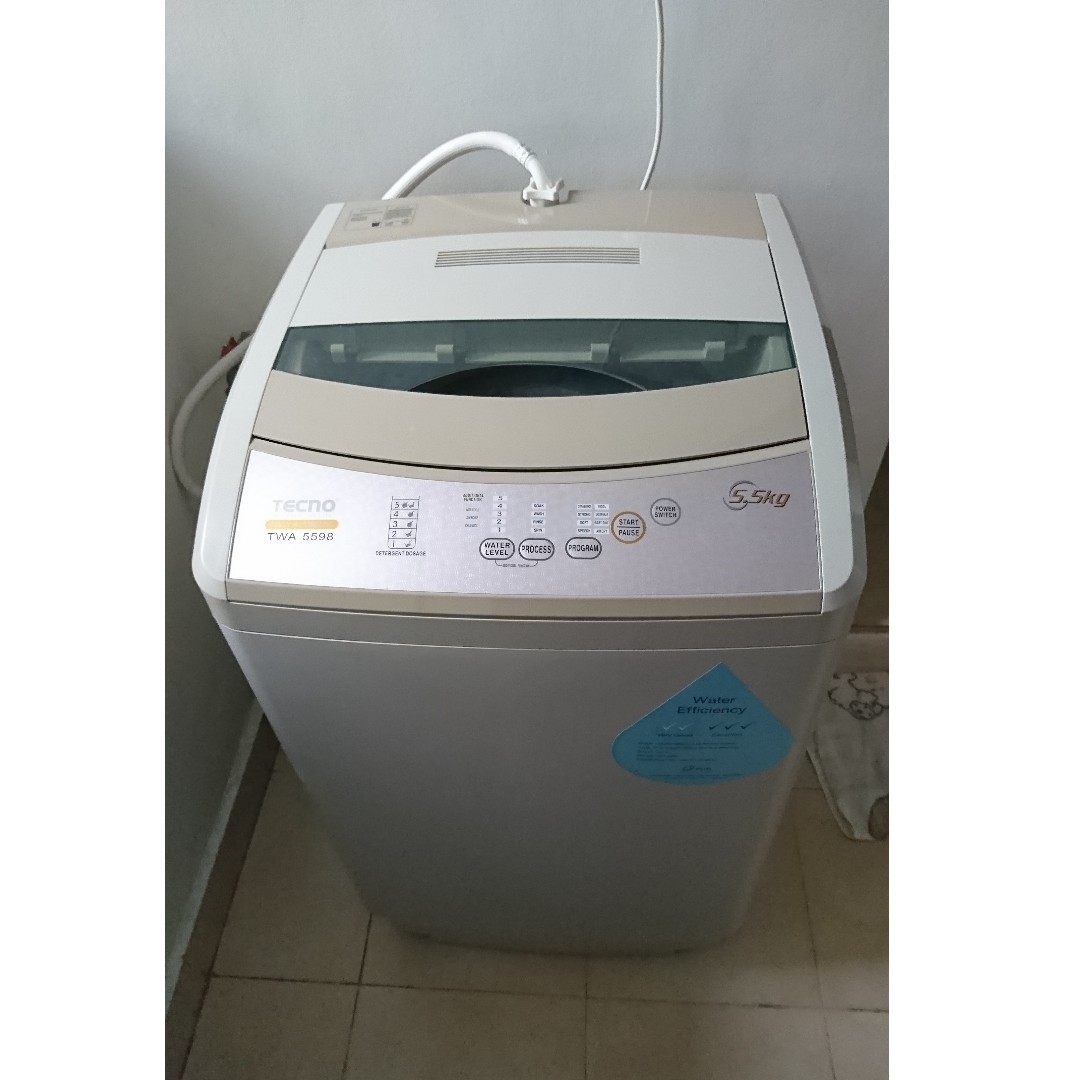 Tecno Washing Machine 5.5kg, TV & Home Appliances, Washing Machines and ...