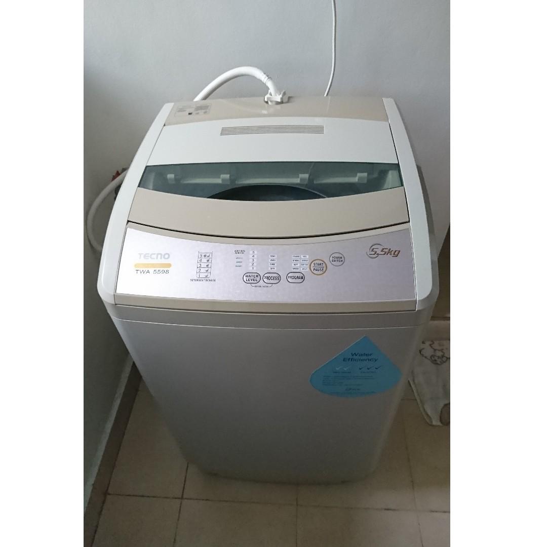Tecno Washing Machine 5.5kg, TV & Home Appliances, Washing Machines and ...