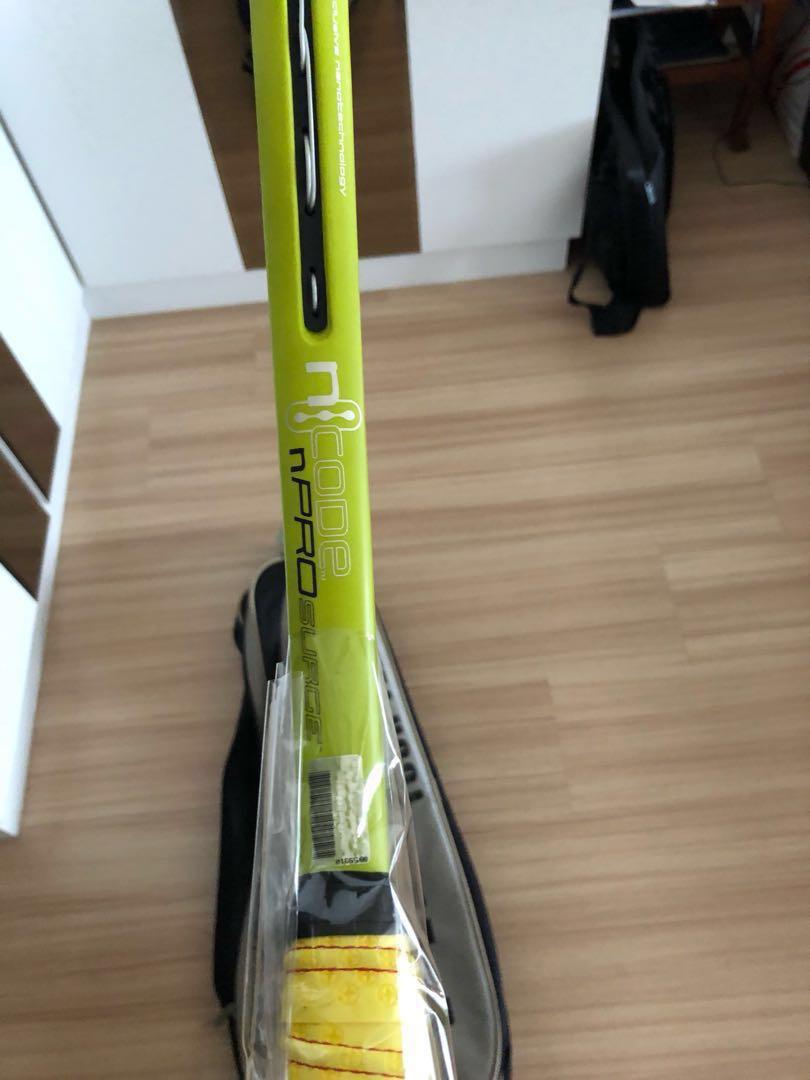 Wilson NCode nPro surge mid plus tennis racket, Sports Equipment ...