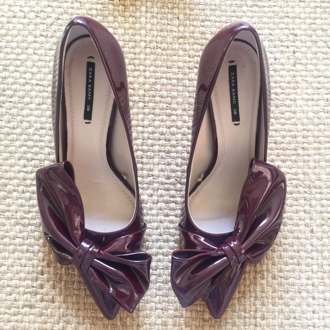 Zara Ribbon Heels, Women's Fashion, Footwear, Heels on Carousell