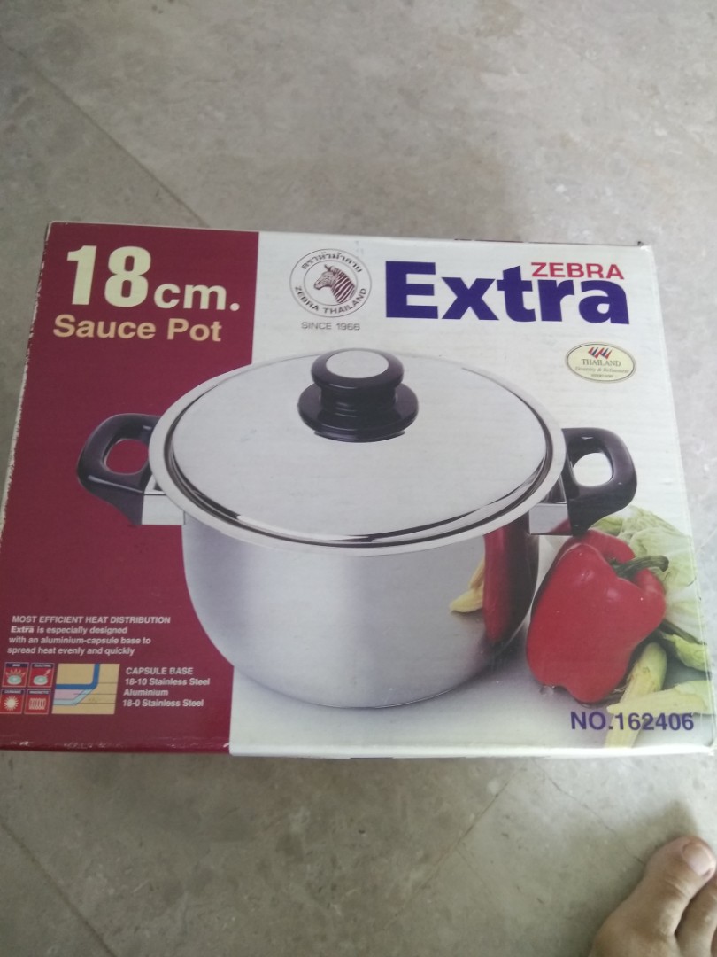 Zebra pot, Furniture & Home Living, Kitchenware & Tableware, Cookware ...