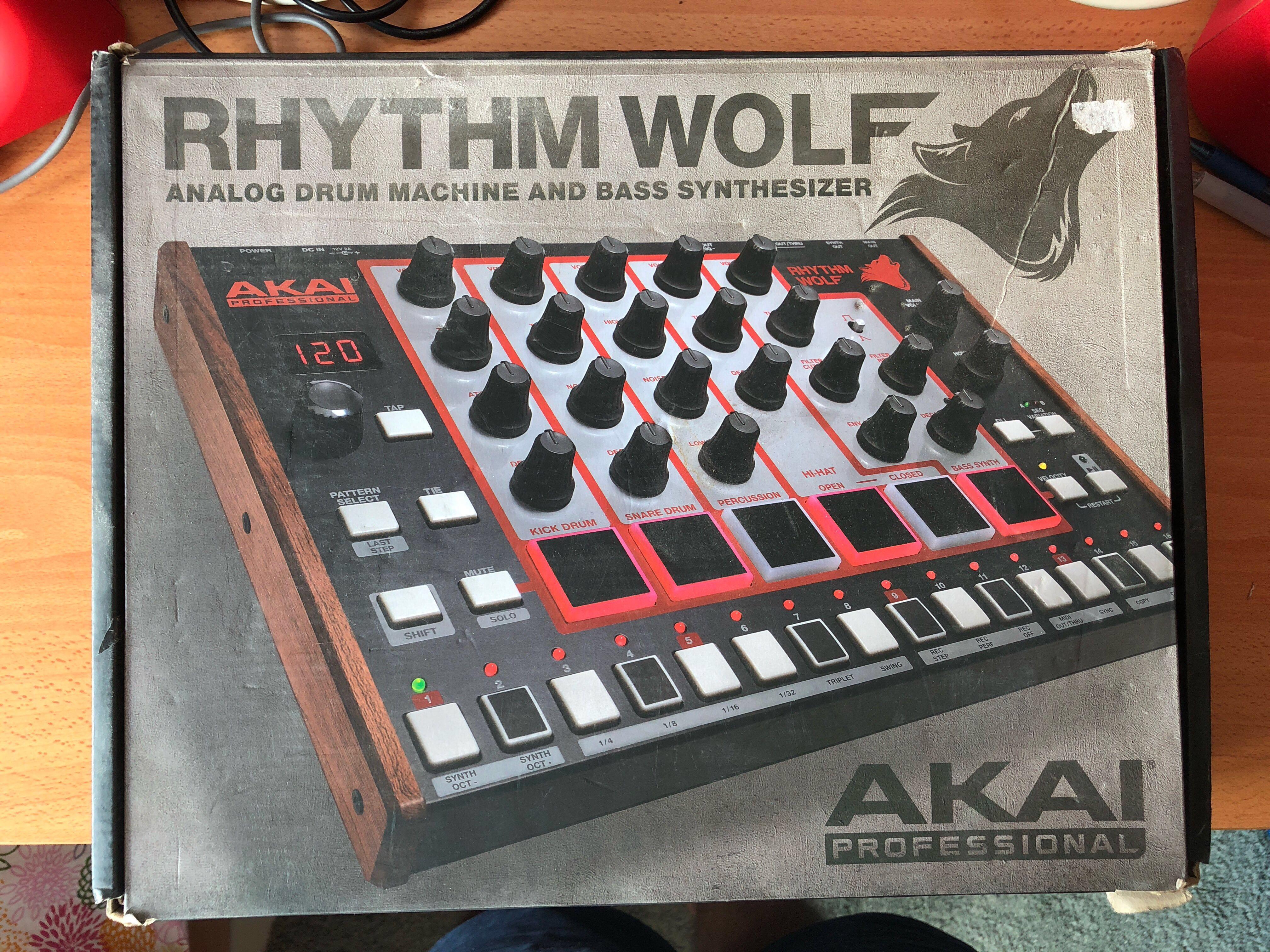 AKAI Pro Rhythm Wolf Drum Machine and Synth Sequencer, Hobbies & Toys ...