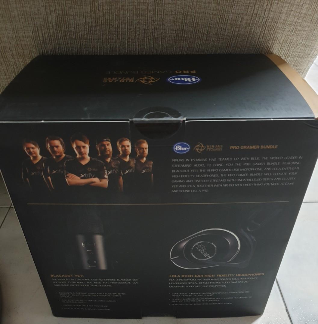 Yeti Mic + Lola High Fidelity Headphone, Audio, Headphones & Headsets ...