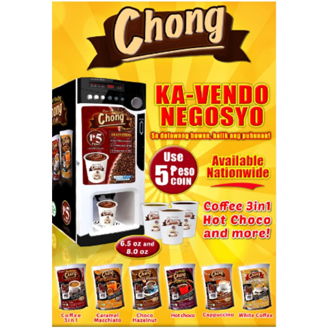 Chong Cafe Vendo Machine Package, Looking For on Carousell