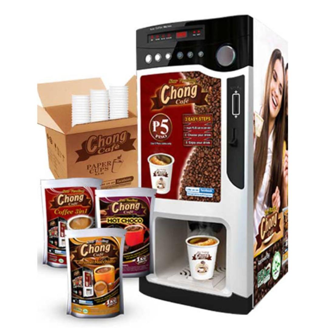 Chong Cafe Vendo Machine Package, Looking For on Carousell