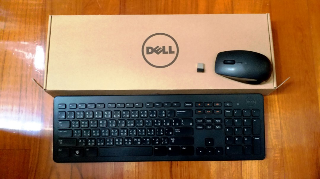 DELL wireless mouse & keyboard set, 電腦 ＆ 平板電腦 on Carousell