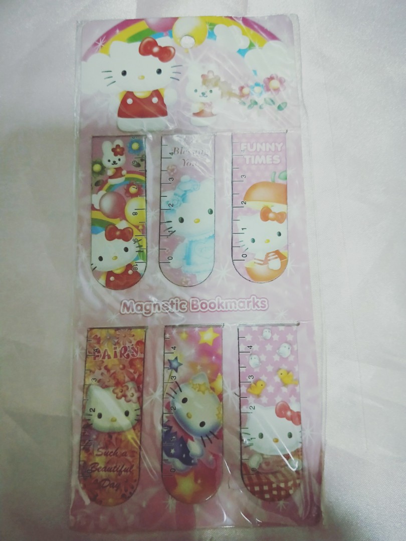Hello kitty magnetic bookmark, Everything Else on Carousell