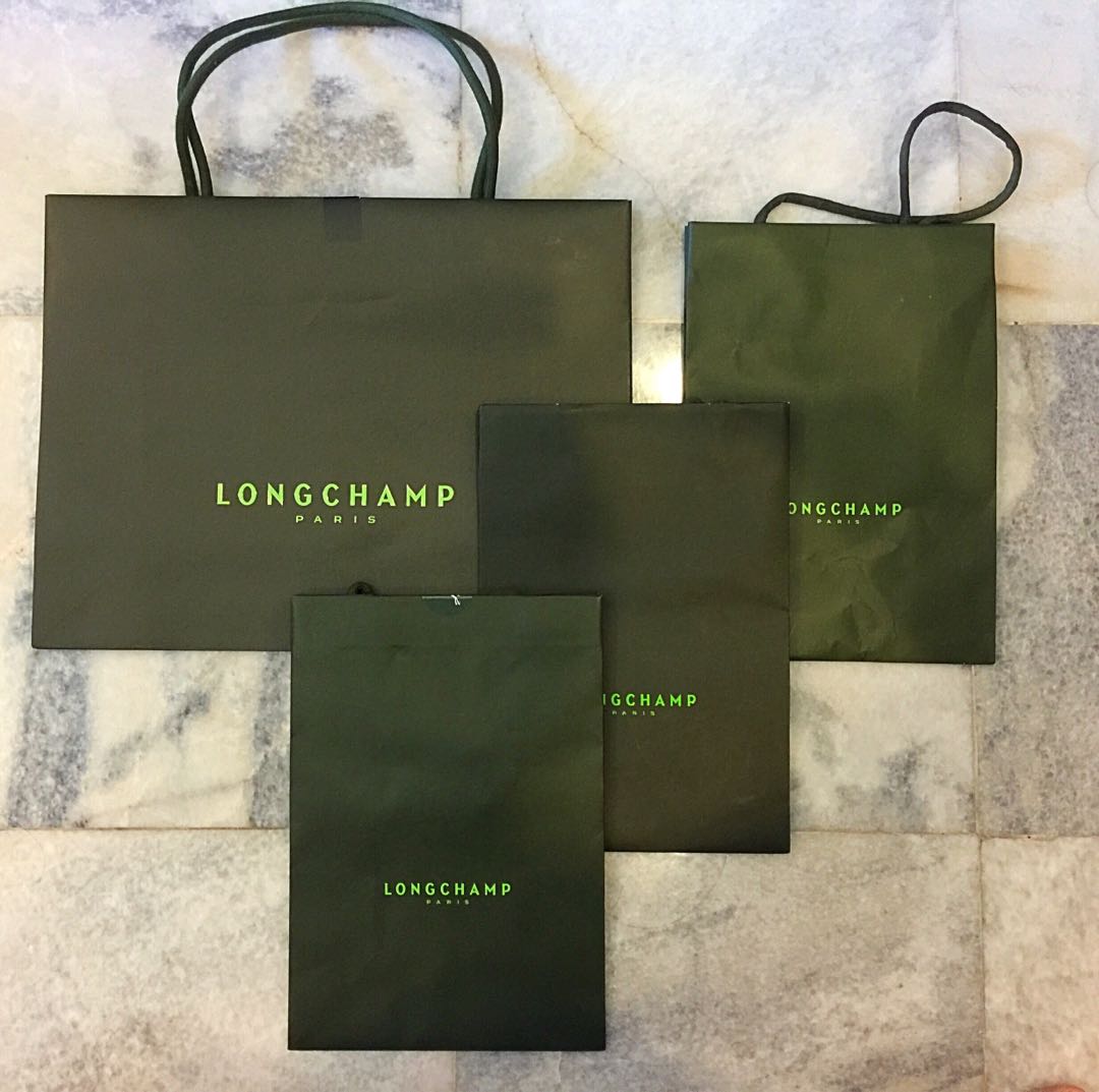 LONGCHAMP Luxury Paper Bag, Luxury, Accessories on Carousell