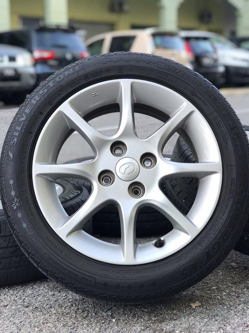 original 15 inch sports rim alza tyre 70%, Auto Accessories on Carousell