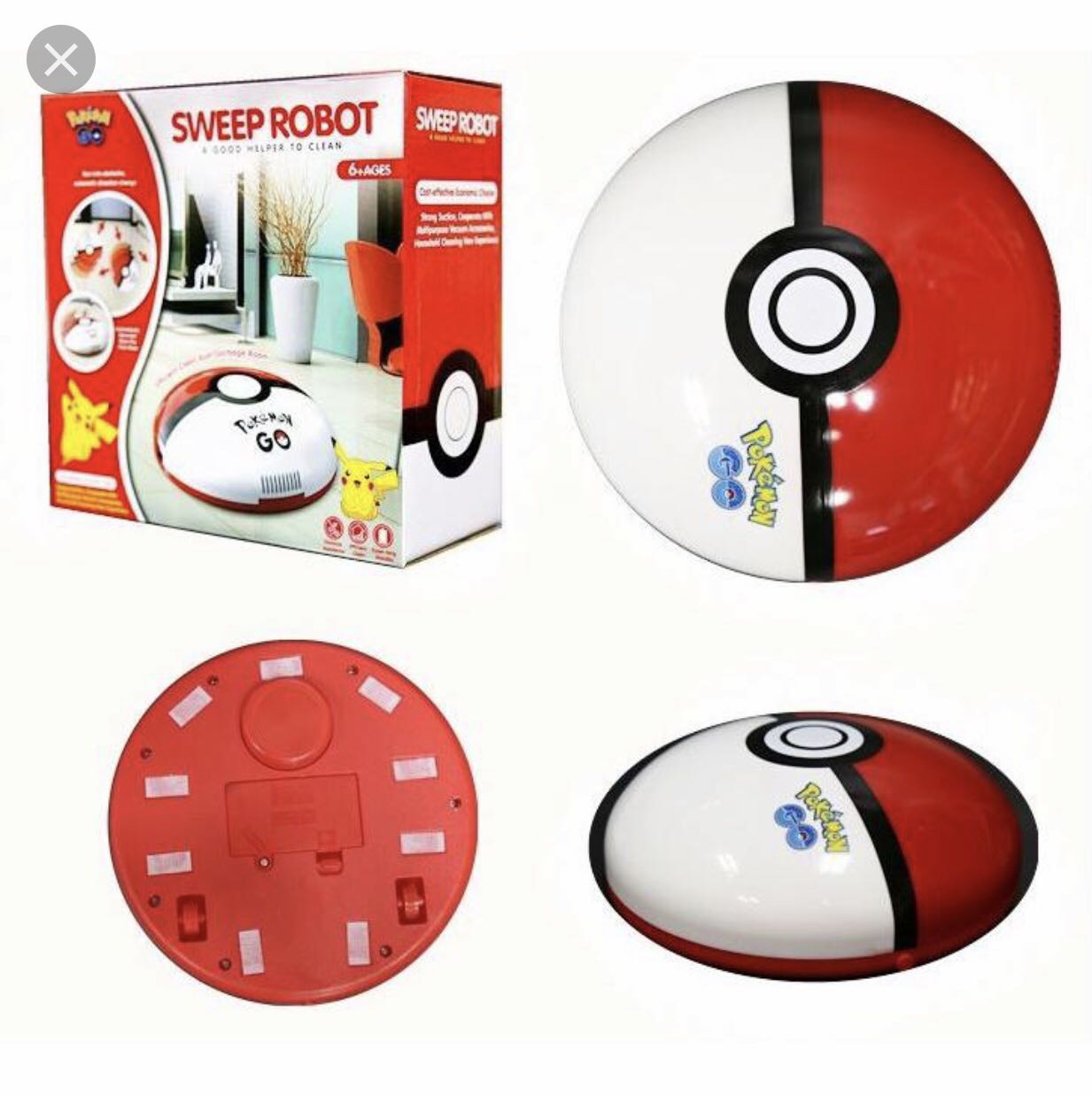 Pokemon Ball cleaner robot, TV & Home Appliances, Vacuum Cleaner ...