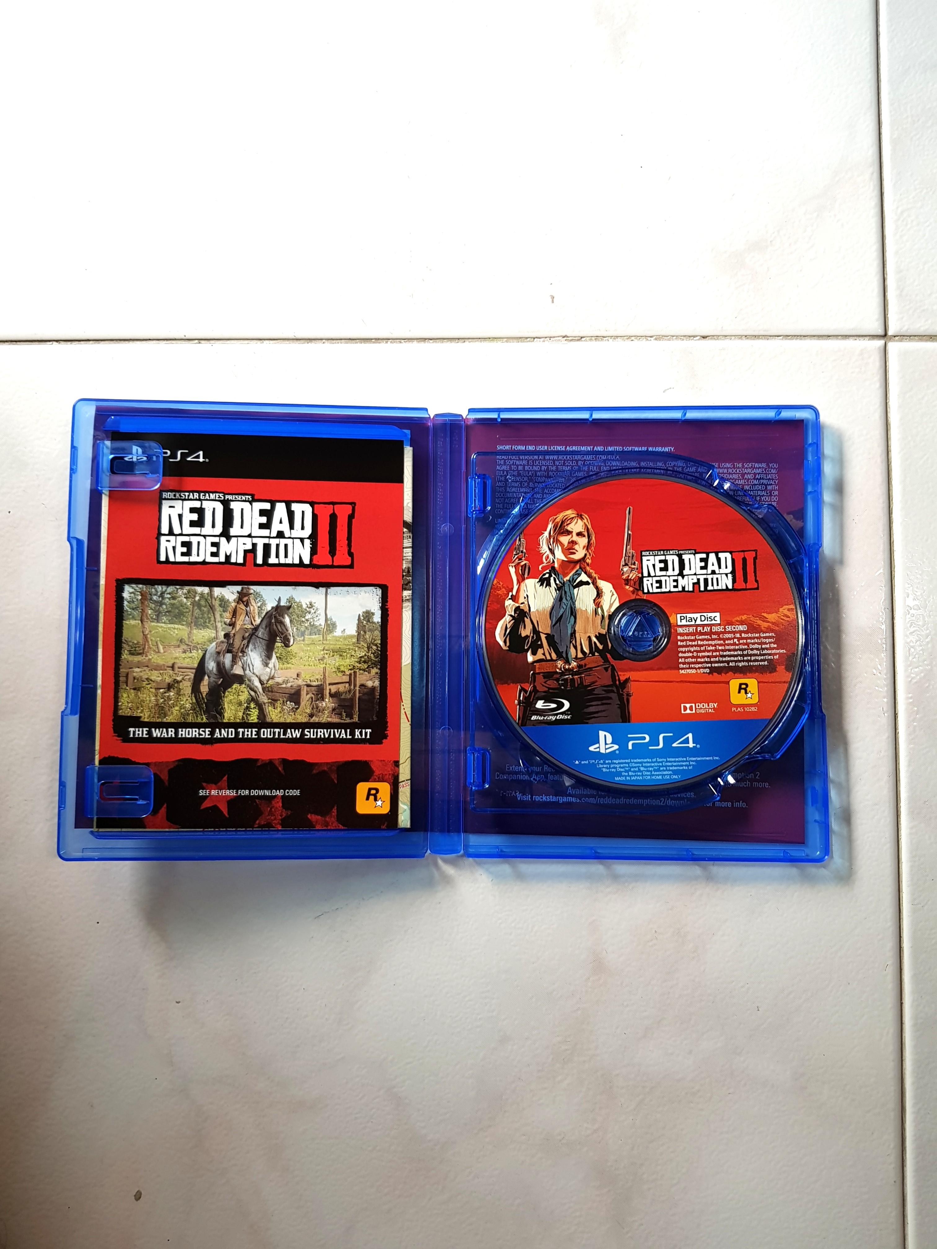 PS4 RED DEAD REDEMPTION 2, Video Gaming, Video Games, PlayStation on ...