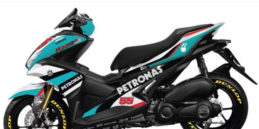 Yamaha Aerox Petronas Decal NOT COVERSET, Motorcycles, Motorcycle ...