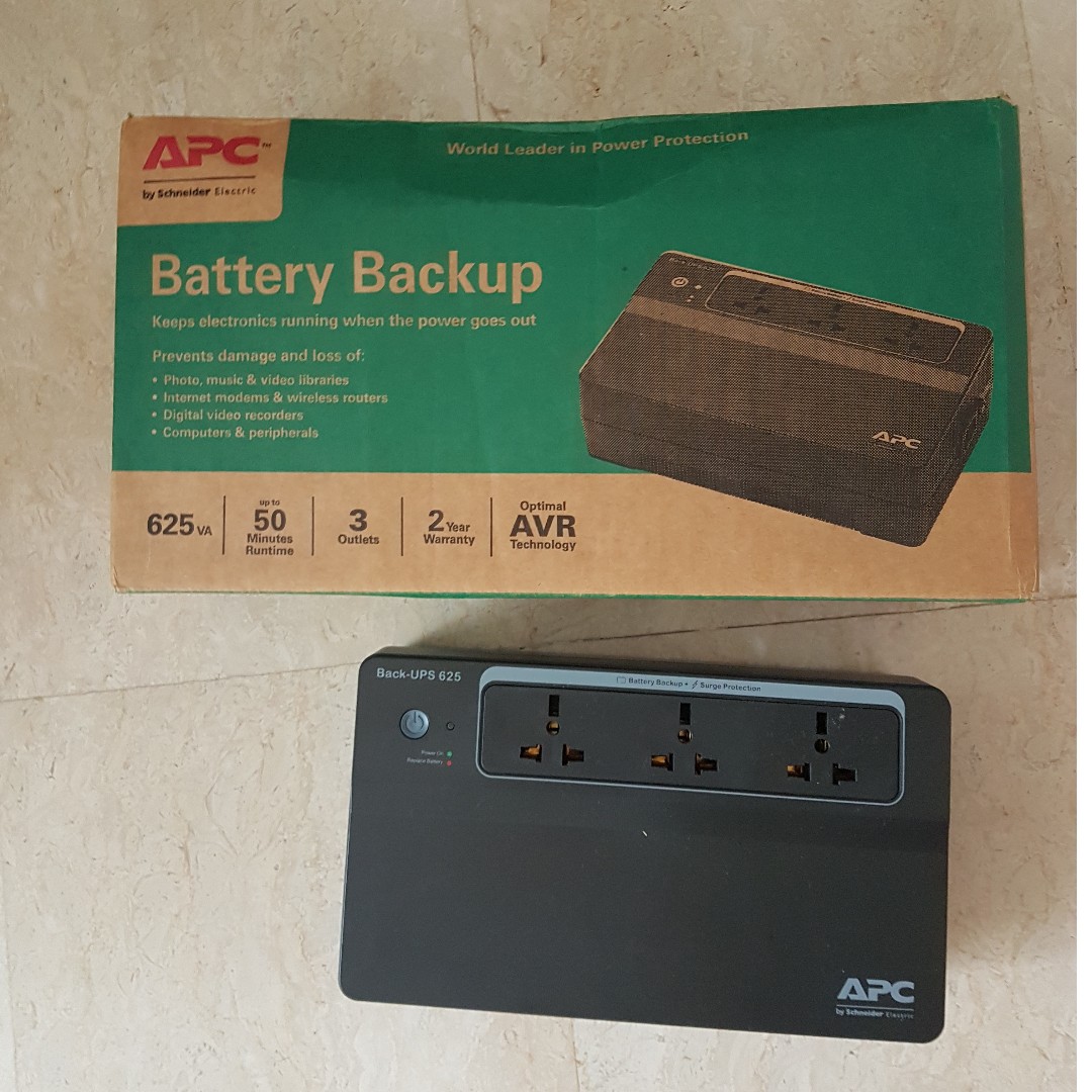 APC UPS brand new 650VA 3 UK sockets, Electronics, Computer Parts ...