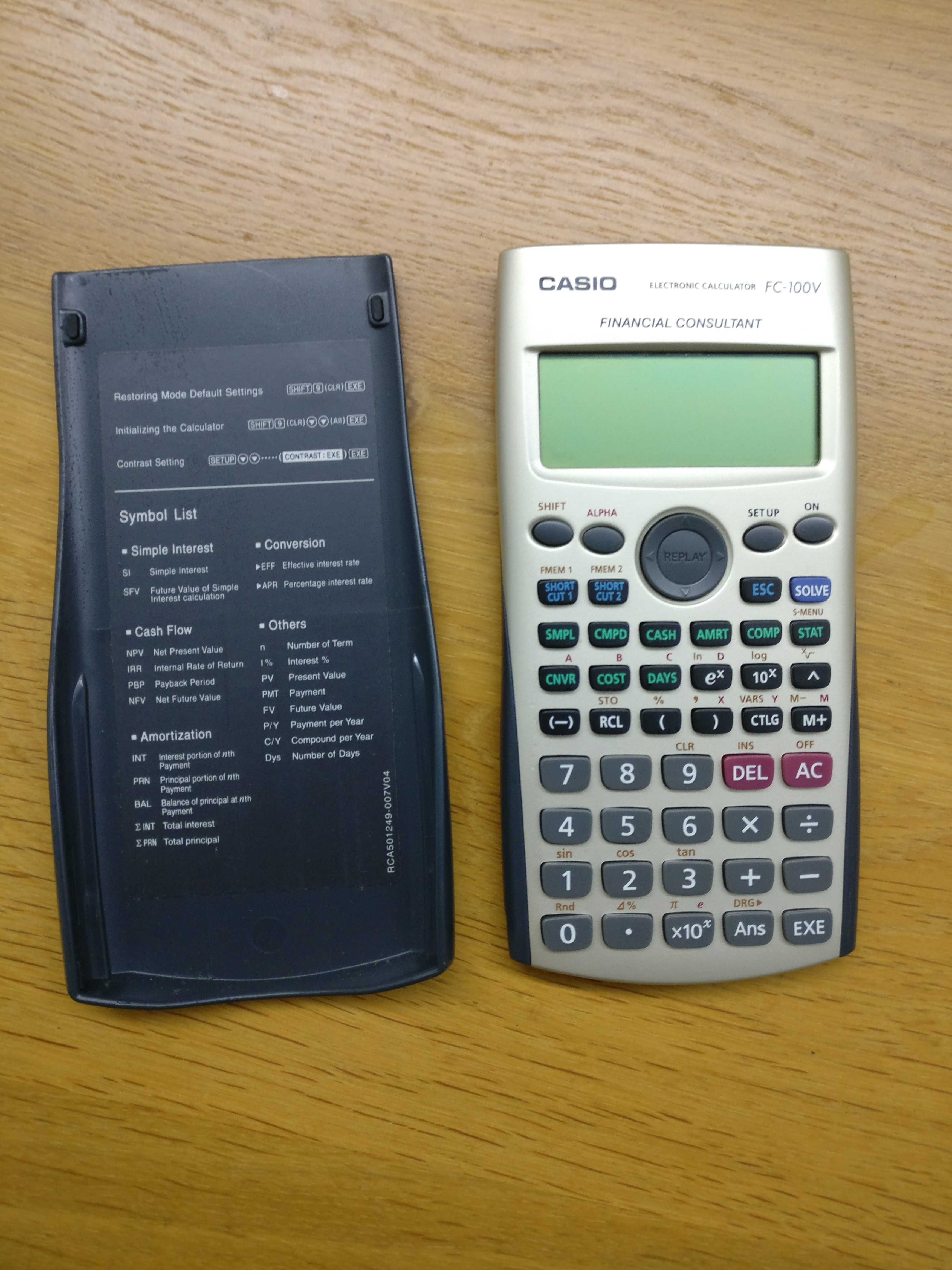 Casio Financial Calculator FC-100V, Computers & Tech, Office & Business ...