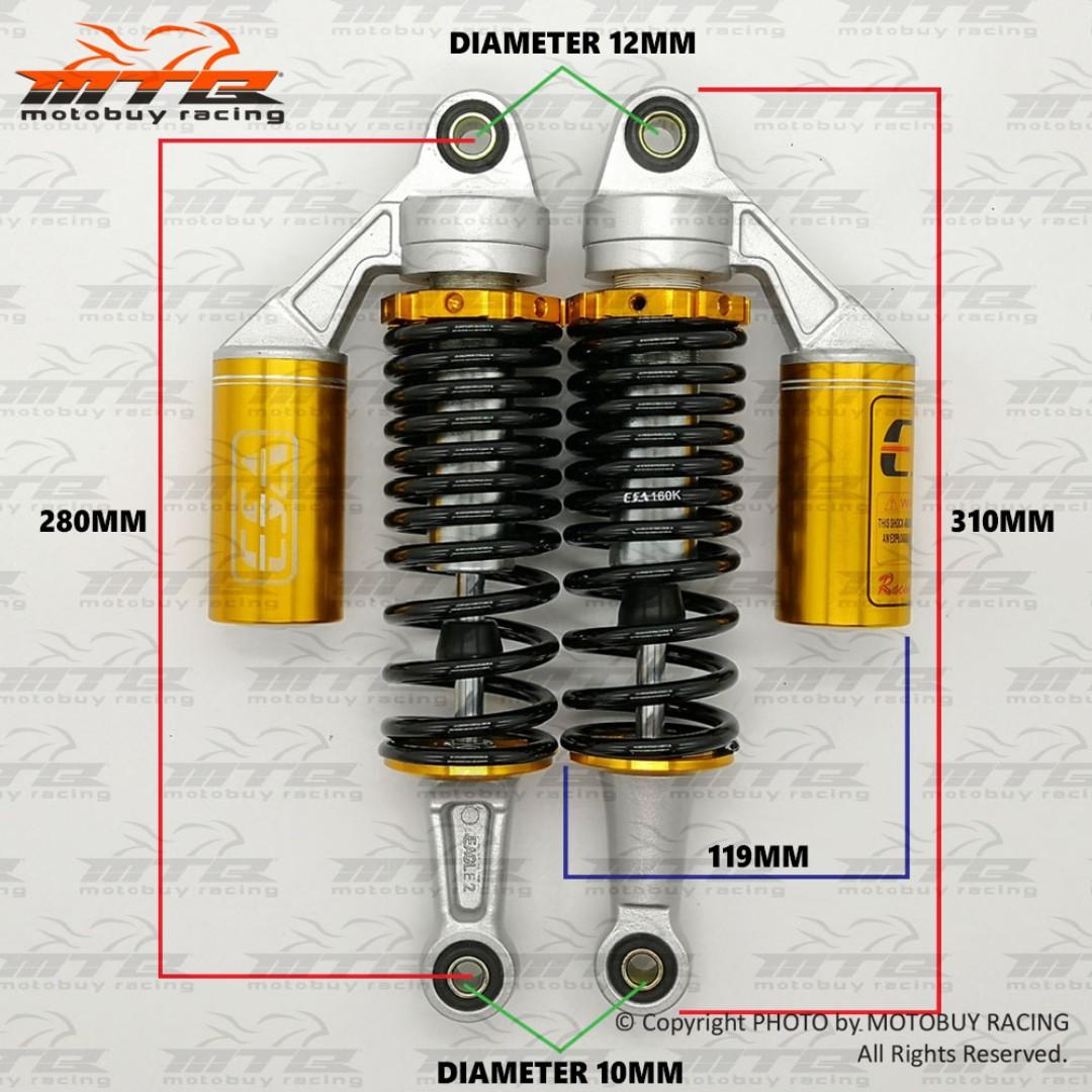 CSA HEAVY DUTY ADJUSTABLE RACING ABSORBER, Auto Accessories on Carousell