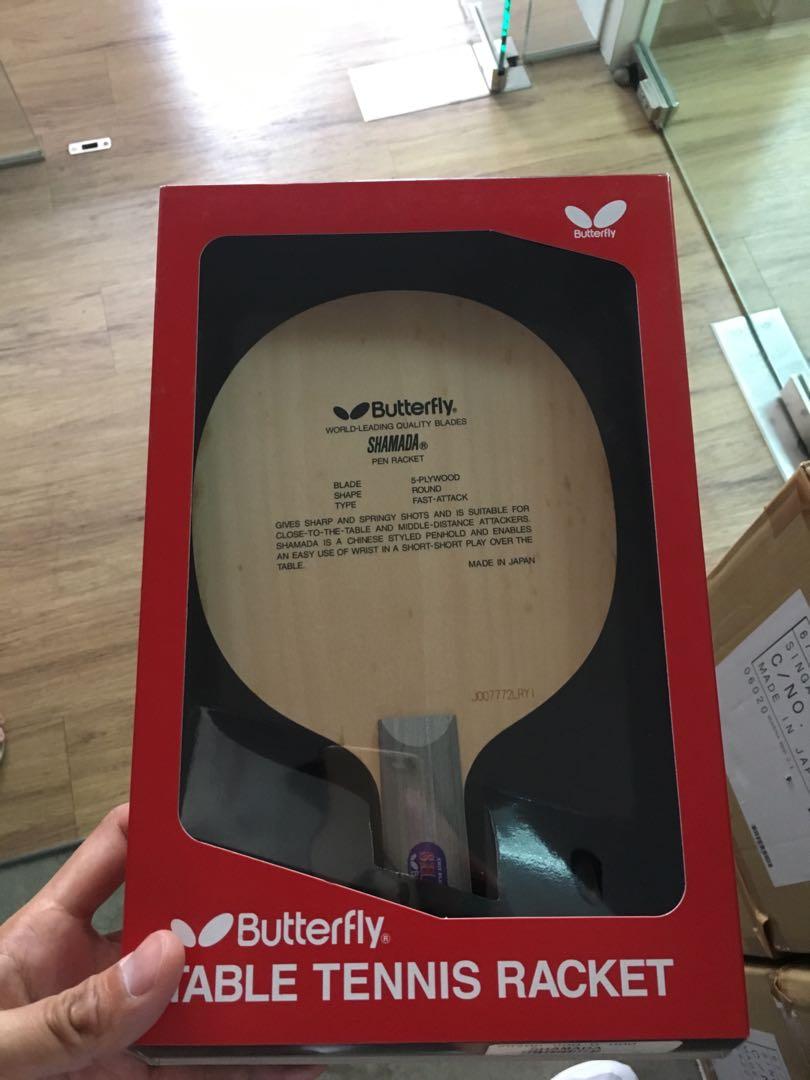 Genuine Butterfly Shamada Penhold racket, Sports Equipment, Sports ...
