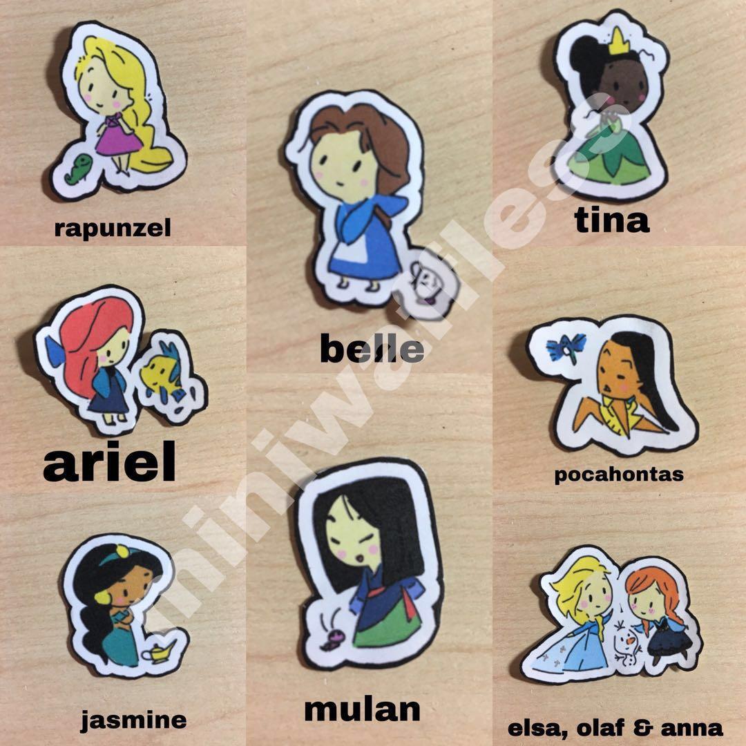 Handmade Les Petites Princess Disney Stickers (inspired by The Art of ...
