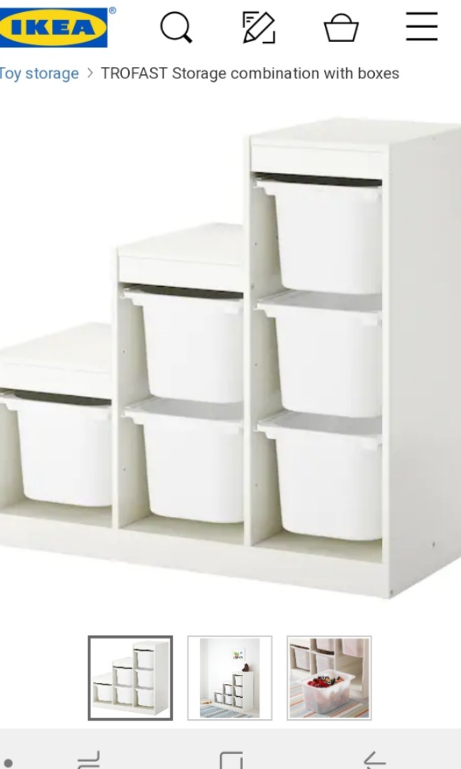 IKEA Trofast, Furniture & Home Living, Furniture, Shelves, Cabinets ...
