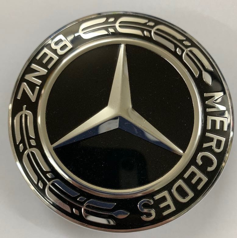 Merc Benz 75mm Rim Cap, Car Accessories, Tyres & Rims on Carousell