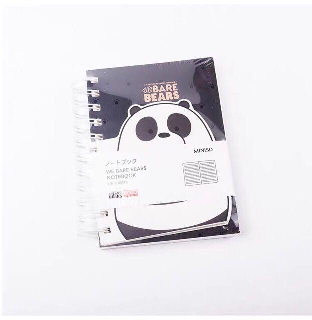 Miniso We Bare Bears Notebook, Hobbies & Toys, Books & Magazines ...