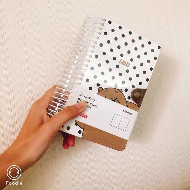 Miniso We Bare Bears Notebook, Hobbies & Toys, Books & Magazines ...