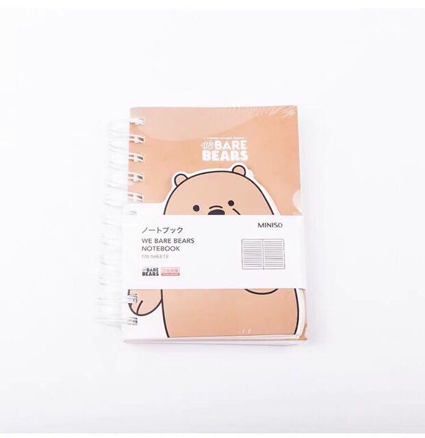 Miniso We Bare Bears Notebook, Hobbies & Toys, Books & Magazines ...