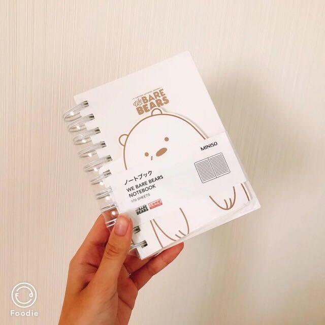 Miniso We Bare Bears Notebook, Hobbies & Toys, Books & Magazines ...