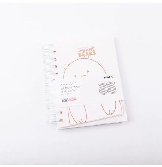Miniso We Bare Bears Notebook, Hobbies & Toys, Books & Magazines ...