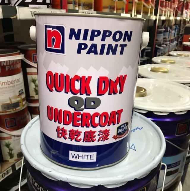 Nippon Paint Quick Dry QD Undercoat (5L), Furniture & Home Living ...