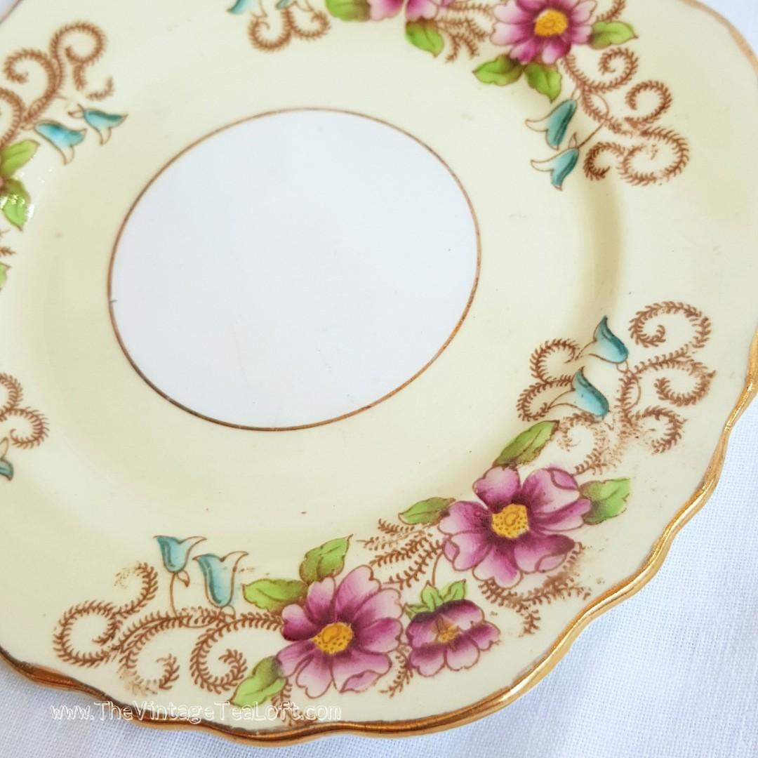 Pair of Vintage Mismatched Tea Plates, Furniture & Home Living ...