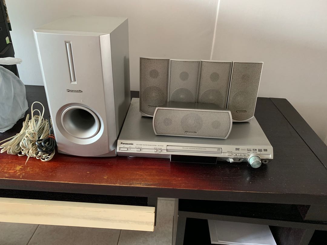 Panasonic DVD Hifi System with 5 Speakers and Subwoofer, Audio ...