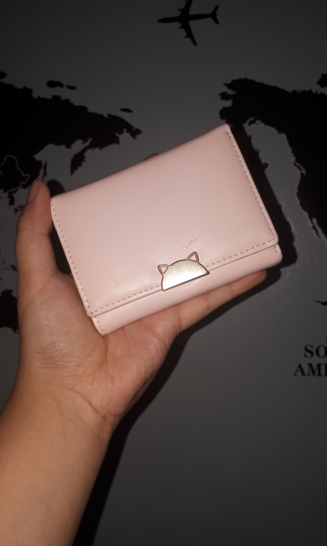 Pink Miniso Cat Wallet, Women's Fashion, Bags & Wallets, Wallets & Card ...