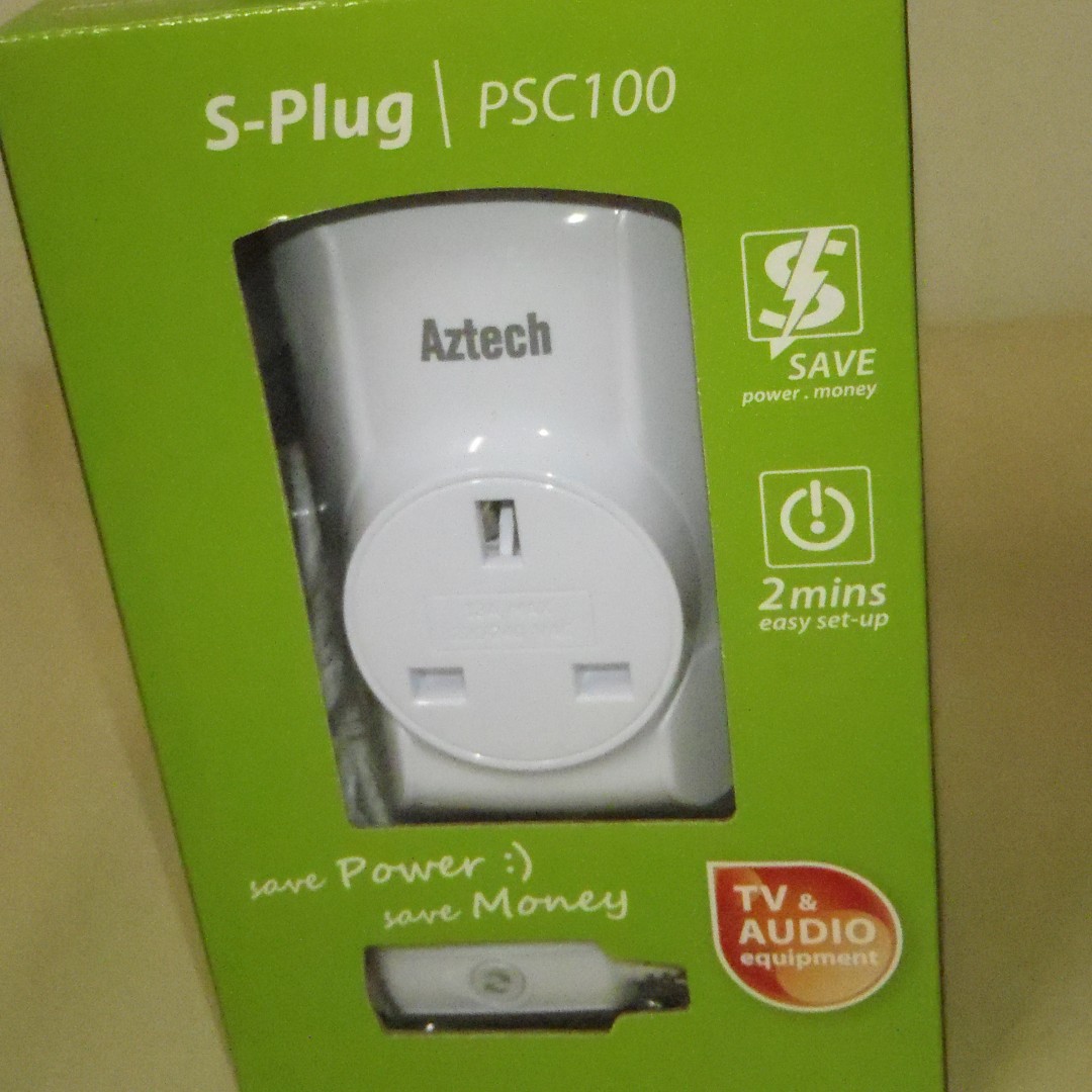 FREE Power Saving Plug - Aztech S-Plug (PSC100), TV & Home Appliances ...