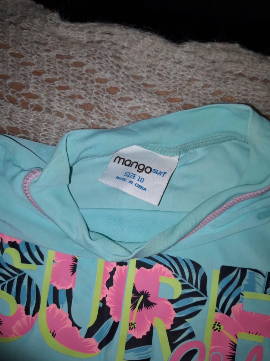 Rashguard Mango 7 to 8, Babies & Kids, Babies & Kids Fashion on Carousell