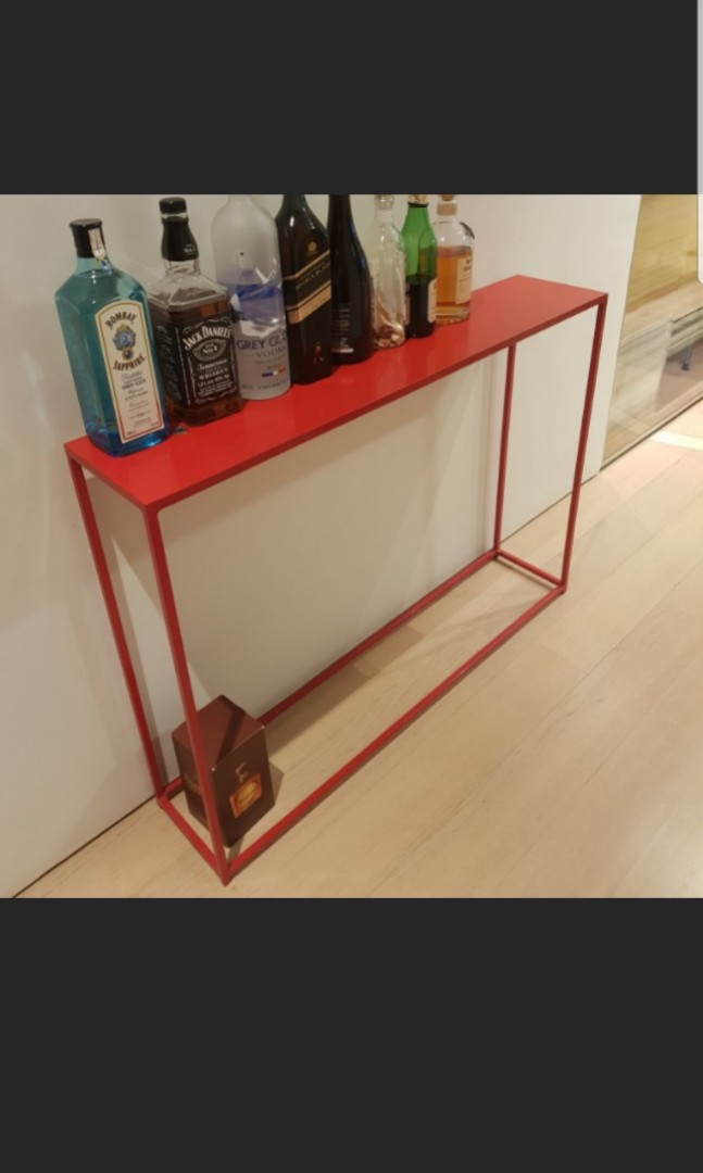 Red Console Walkway Entry table, Furniture & Home Living, Furniture ...