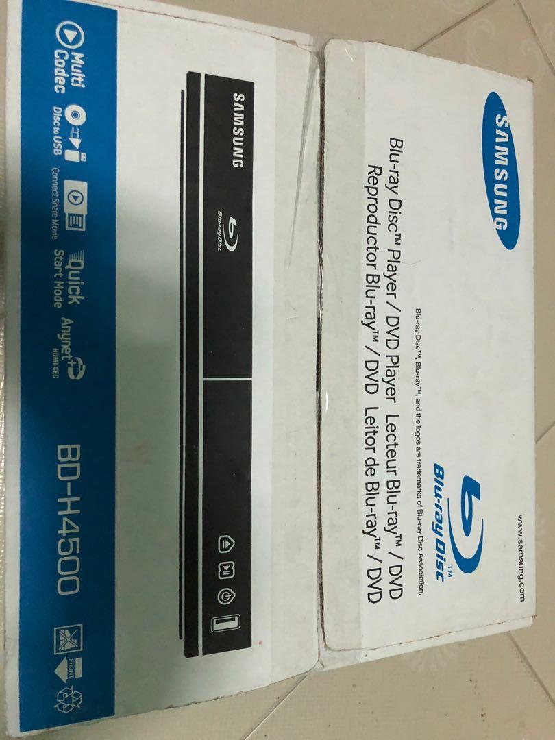 Samsung Blu-Ray DVD Player BD-H4500, TV & Home Appliances, TV ...