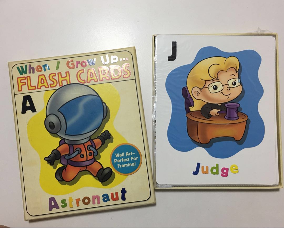 When I grow up - 26 x flash cards, Hobbies & Toys, Books & Magazines ...