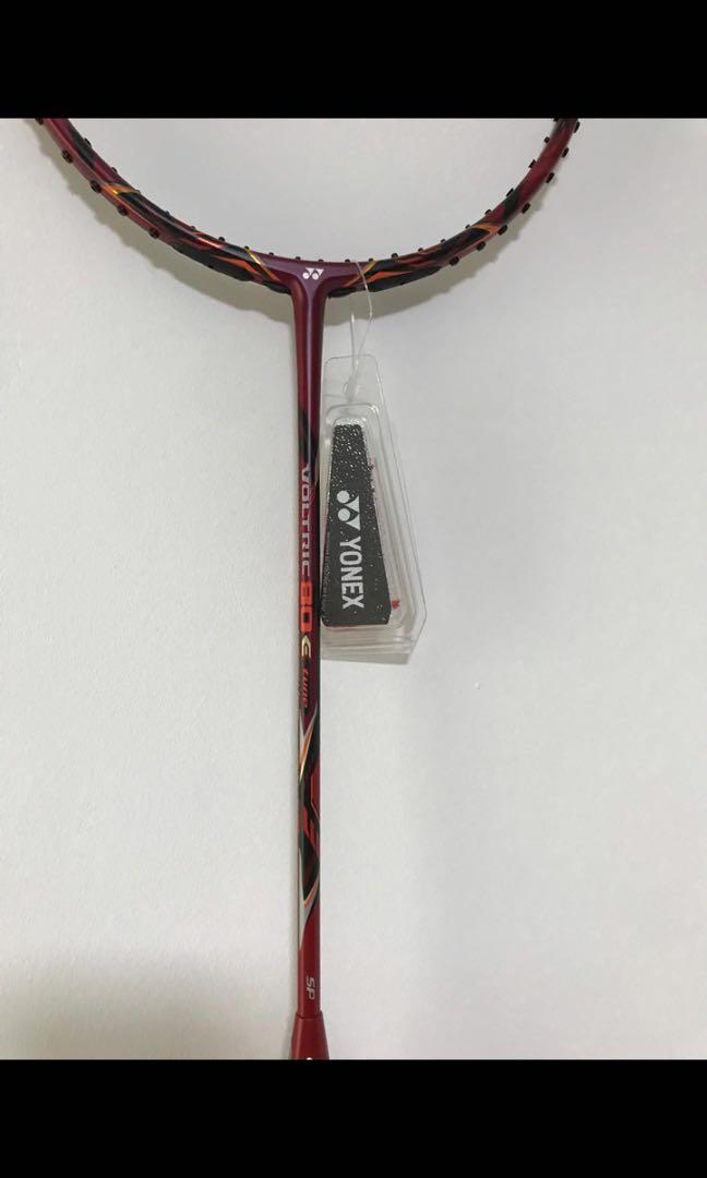 YONEX VOLTRIC 80 E-TUNE Badminton Racket, Sports Equipment, Sports & Games, Racket & Ball Sports ...