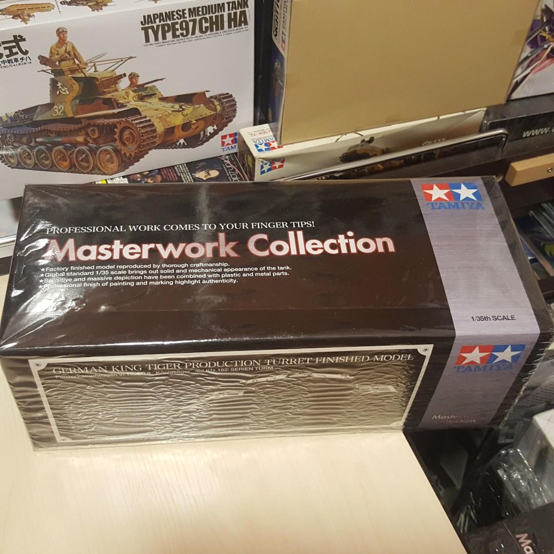 絕版 Tamiya Masterwork Collection 1/35 上色完成品虎王式坦克 King Tiger, 興趣及遊戲, 玩具 ...