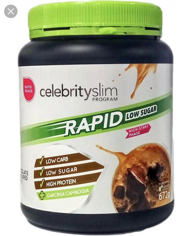Celebrity slim Low sugar shake, Health & Nutrition, Health Supplements ...