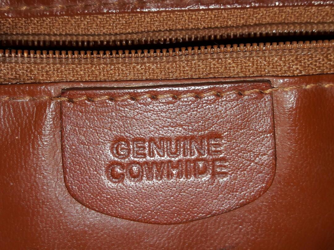 Fortune Duck Genuine Cowhide Leather Drawstring Bucket Bag, Women's ...