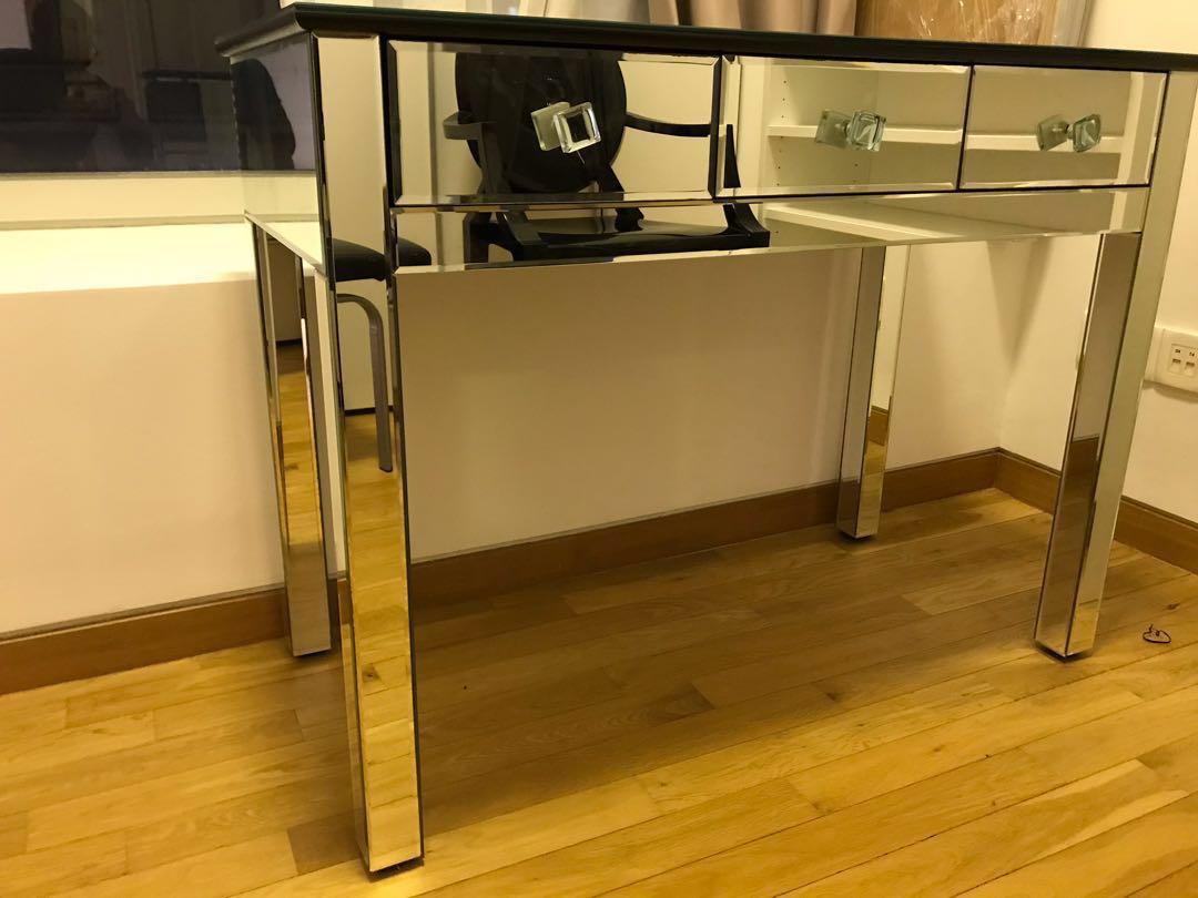 Full glass table, Furniture & Home Living, Furniture, Tables & Sets on ...