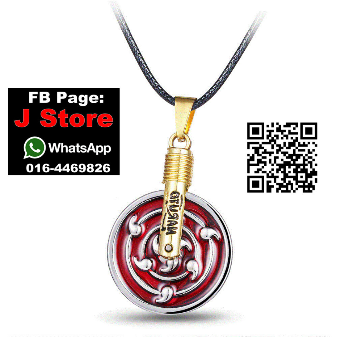 Juubi Sharingan Necklace, Men's Fashion, Watches & Accessories, Jewelry ...
