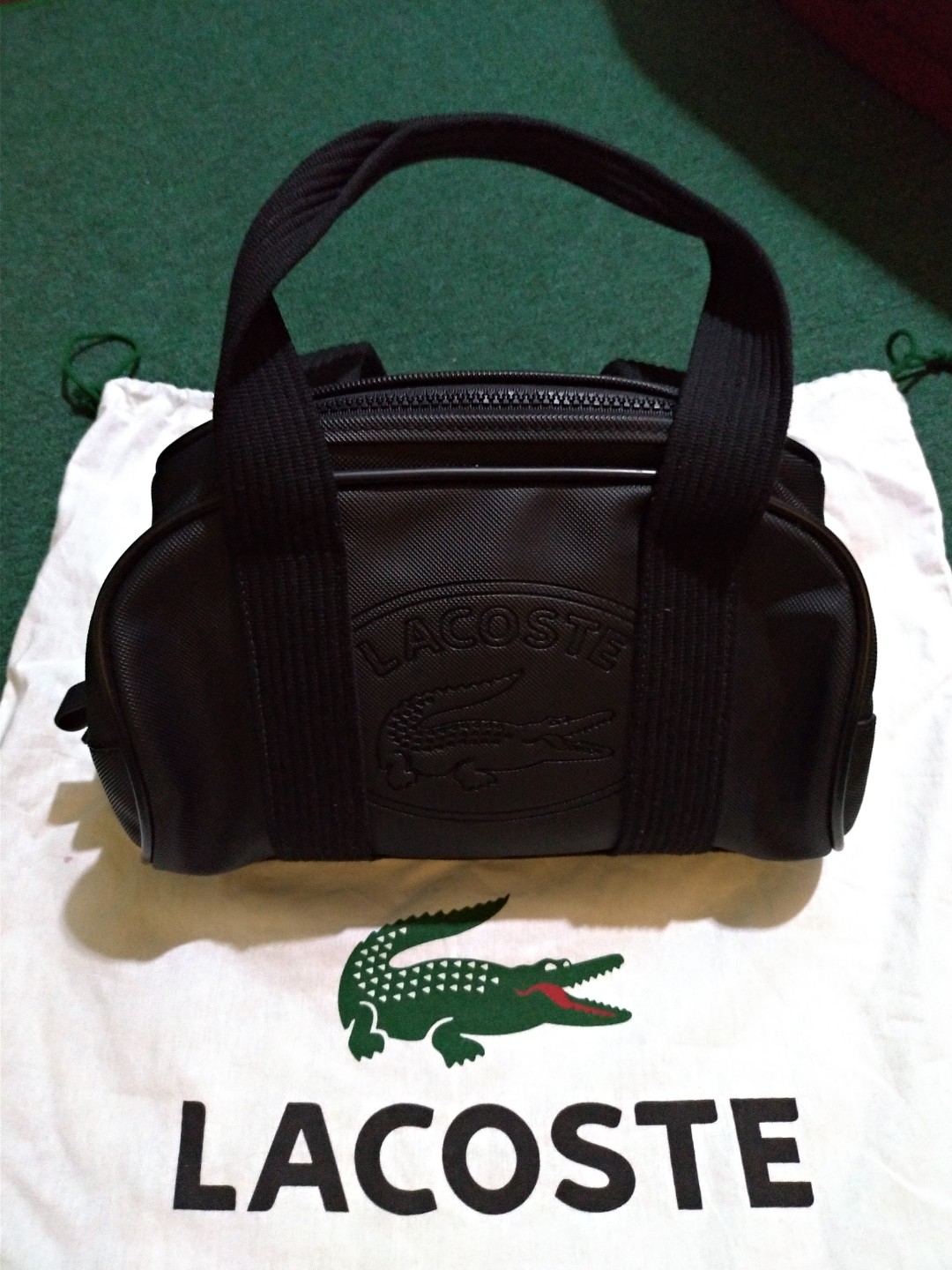 Original lacoste bowler bag black, Women's Fashion, Bags & Wallets ...