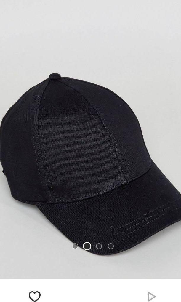 Plain black baseball cap, Women's Fashion, Watches & Accessories, Hats ...