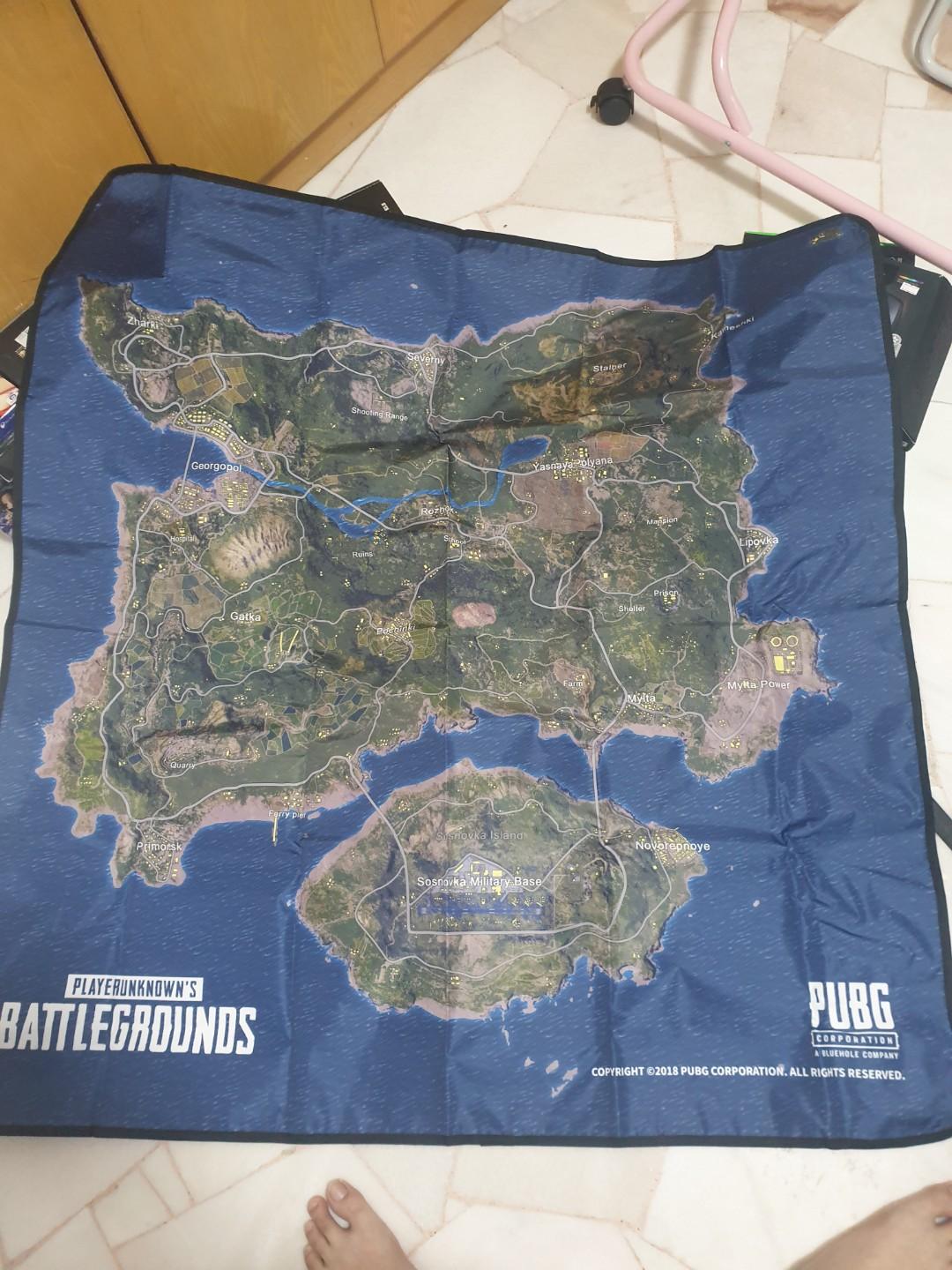 Pubg Erangle Map, Toys & Games, Video Gaming, Others on Carousell