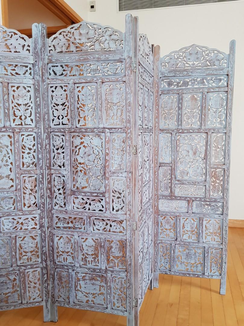 Uniqe Indian wood screen/ room divider, Furniture & Home Living ...